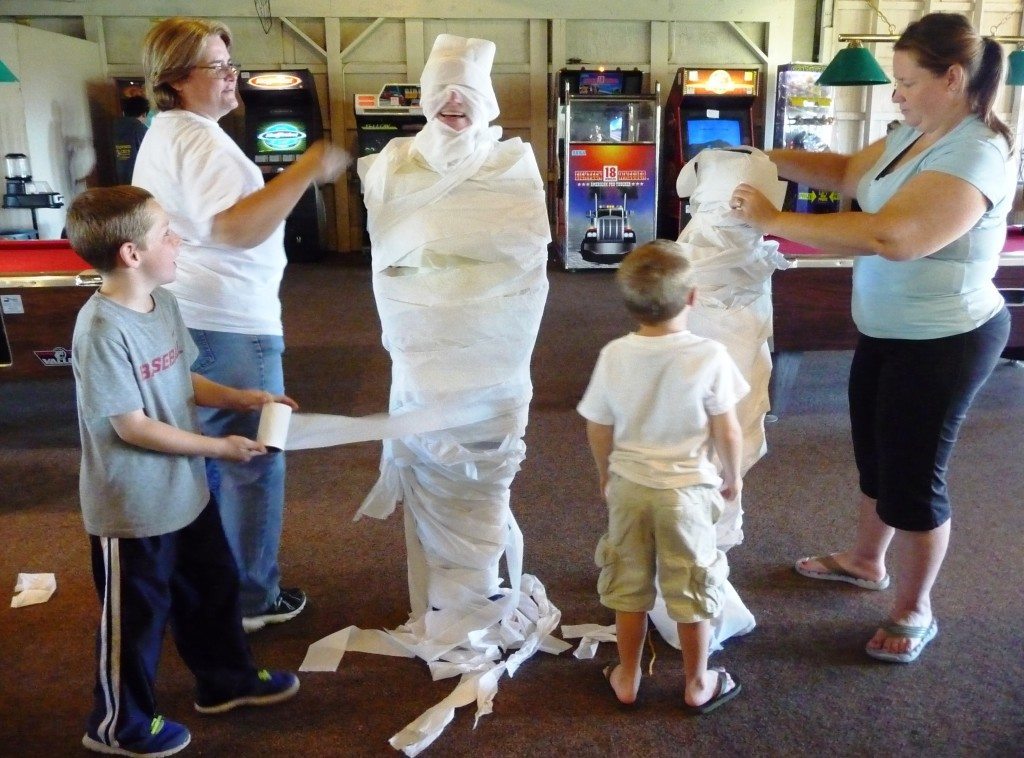 Wrap the mummy - Greenwood Acres Family Campground